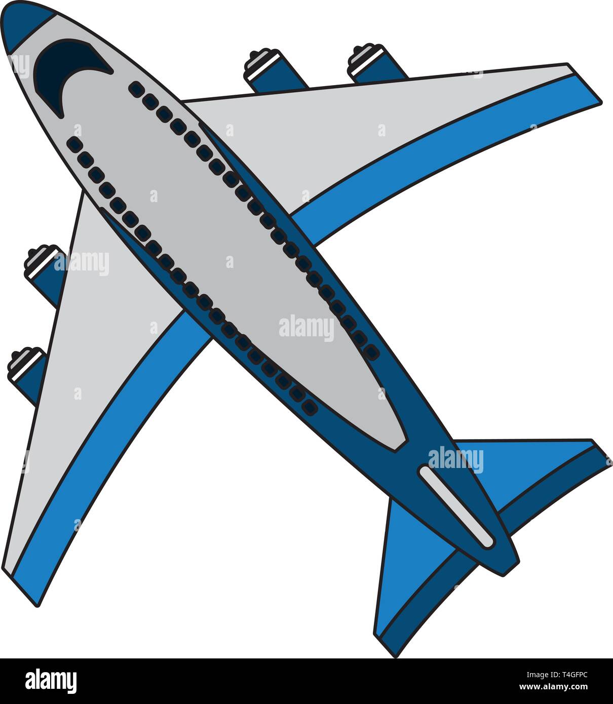 transportation concept airplane cartoon vector illustration graphic ...