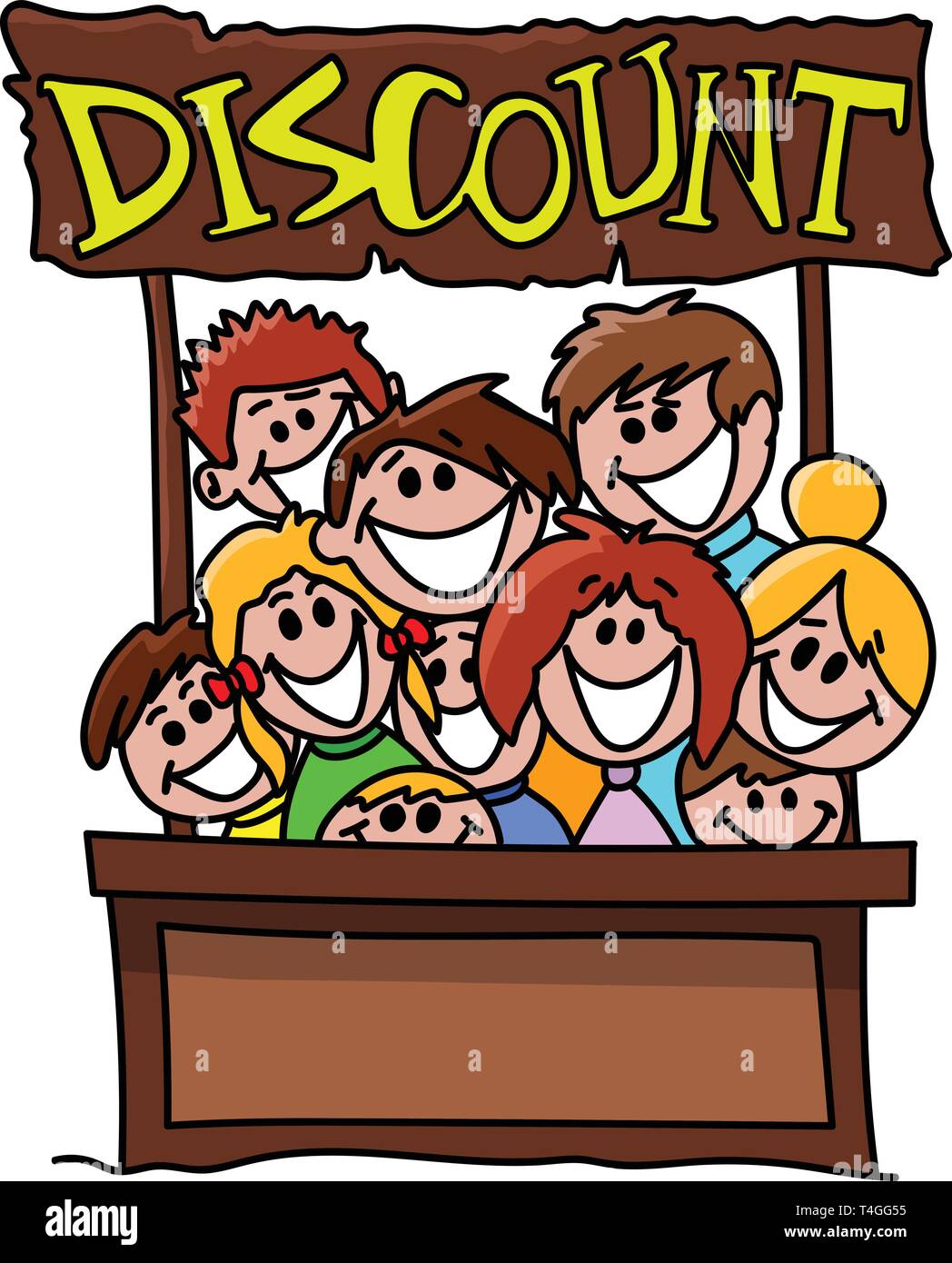 Behind a counter Stock Vector Images - Alamy