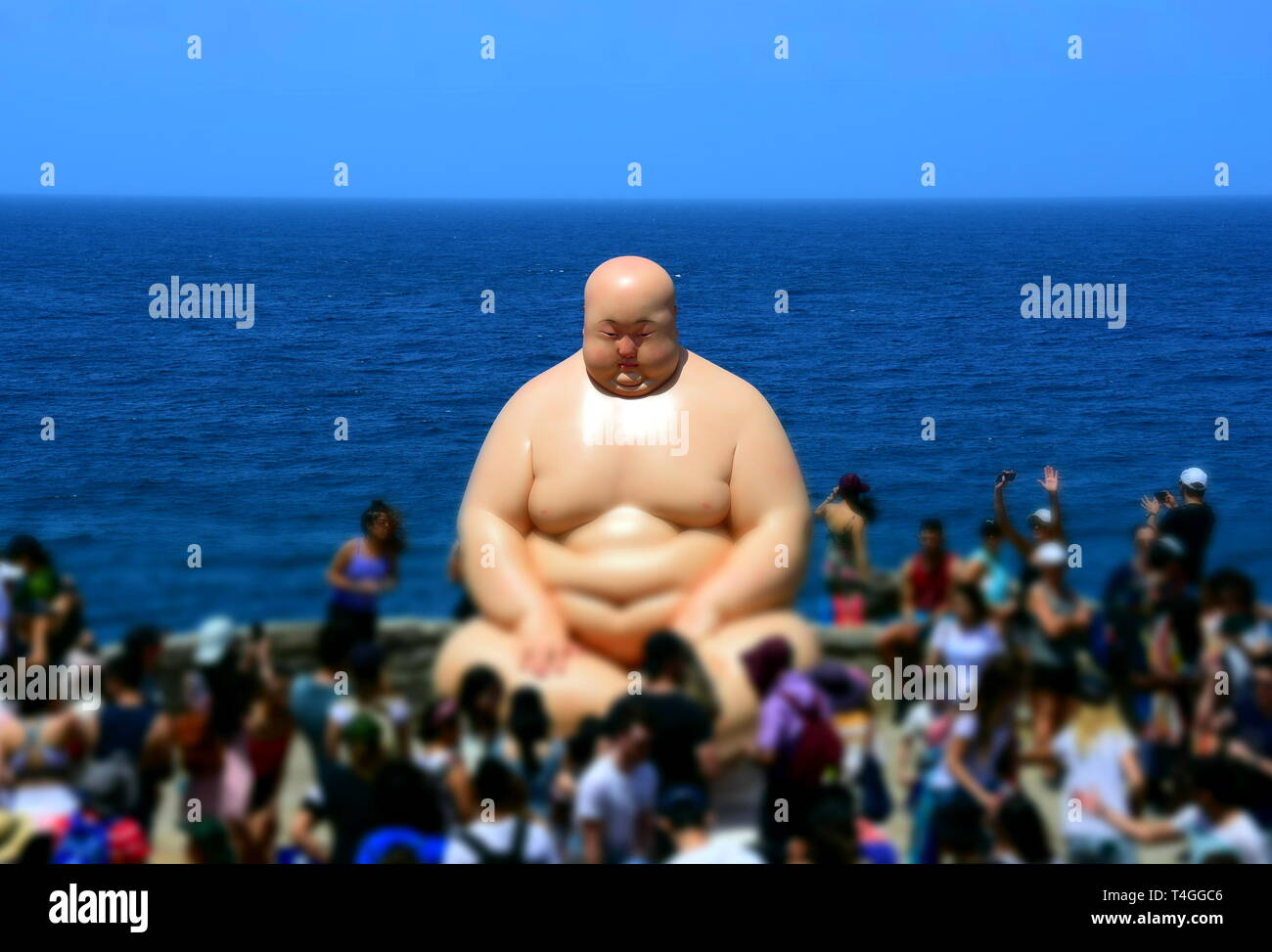 Sydney, Australia - Nov 4, 2018. Mu Boyan: Horizon. Sculpture by the ...