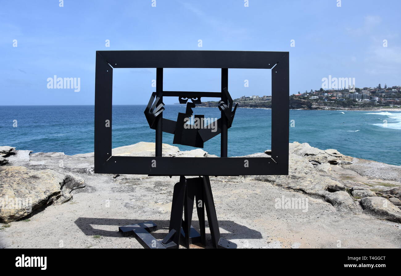 Sydney, Australia - Nov 4, 2018. Michael Snape: Freedom. Sculpture by ...