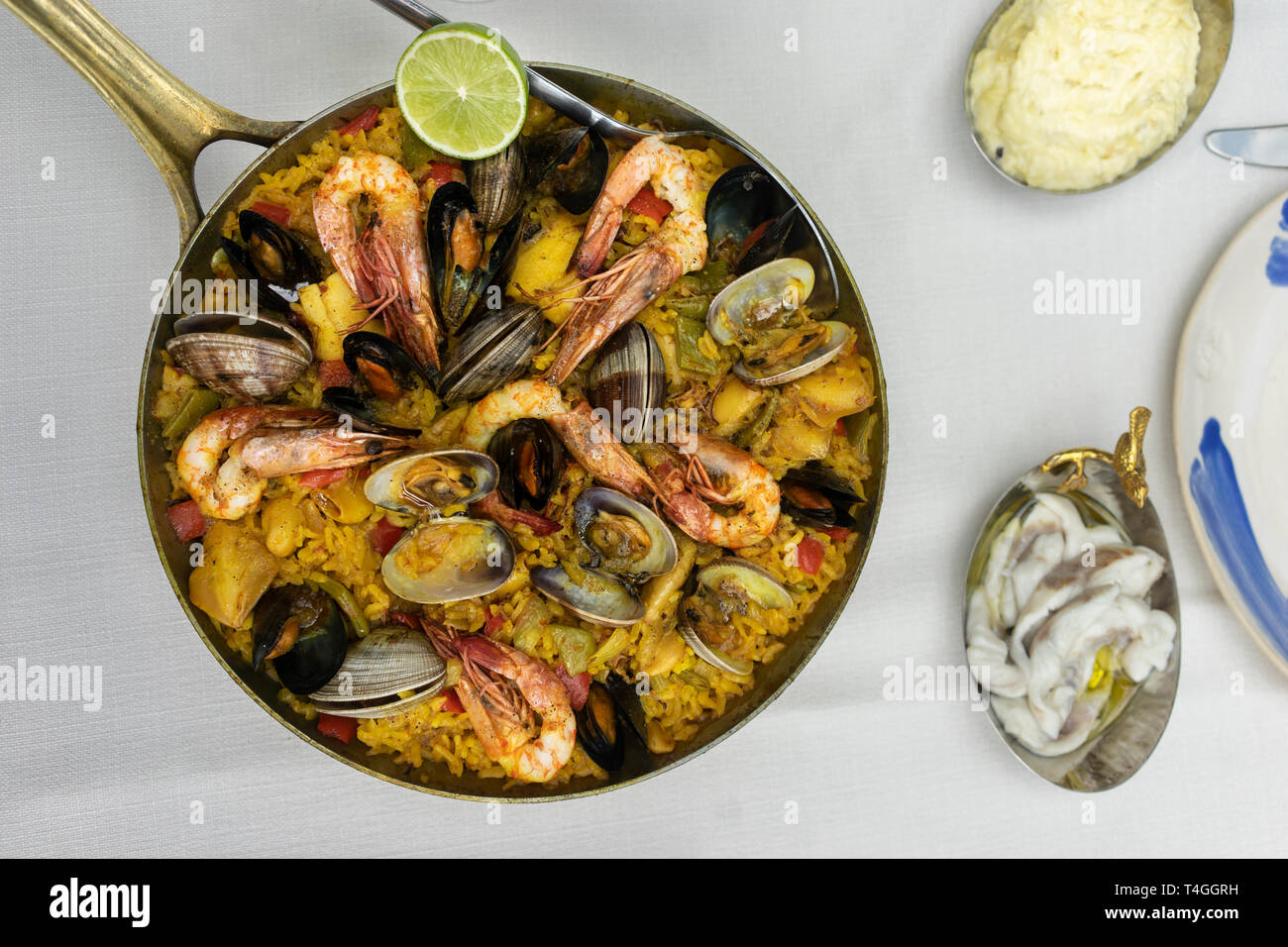 creamy mussel soup Stock Photo - Alamy