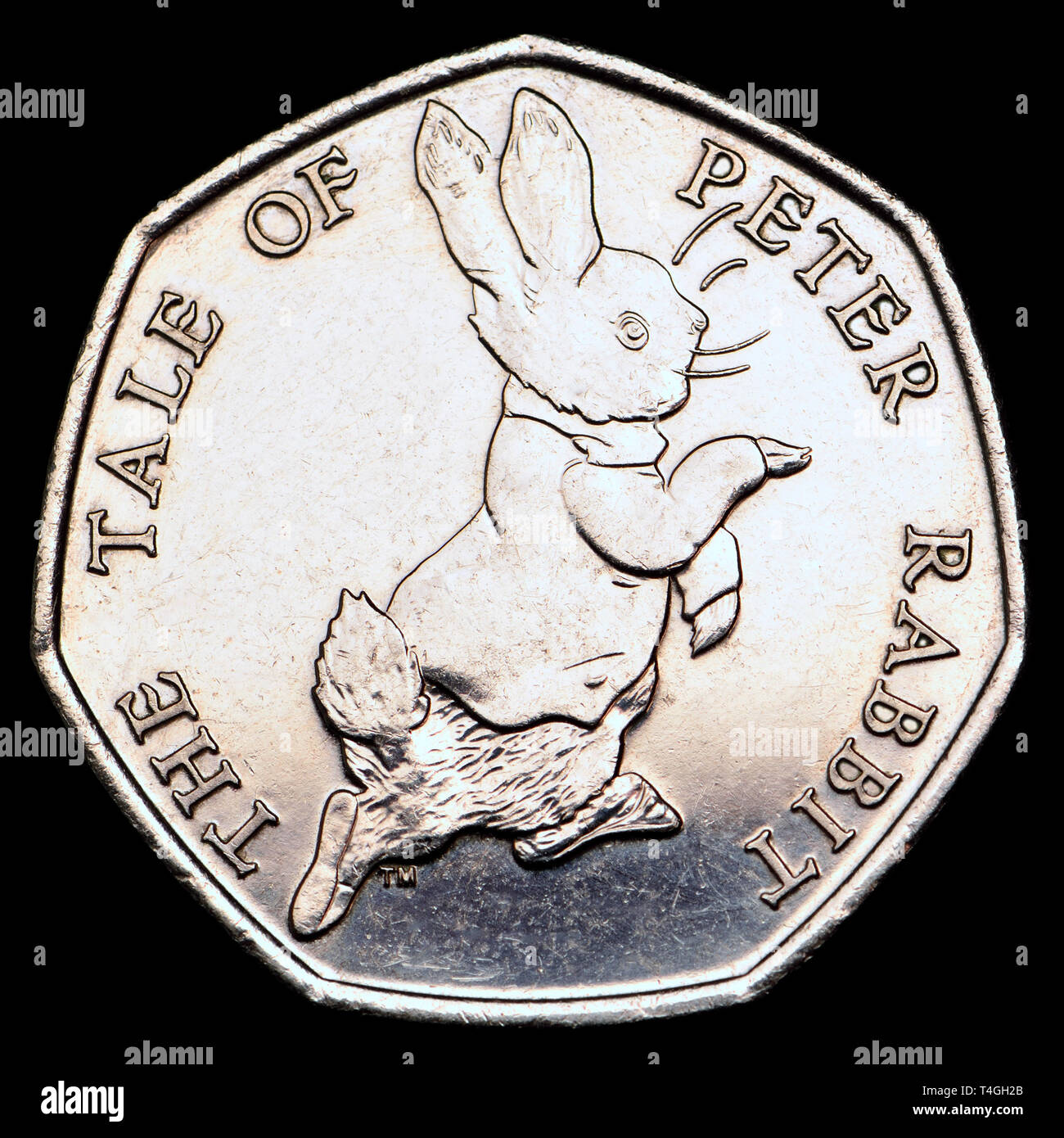 British commemorative 50p coin. Beatrix Potter - Peter Rabbit (2017 ... British commemorative 50p coin. Beatrix Potter - Peter Rabbit (2017 ...