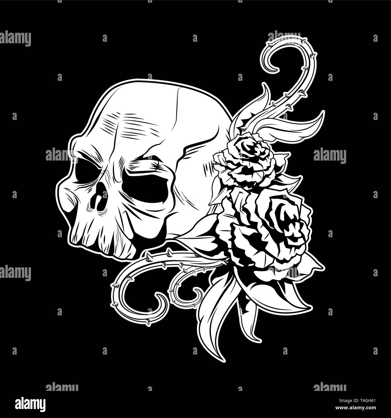 Tattoo old school drawing Stock Vector Image & Art - Alamy