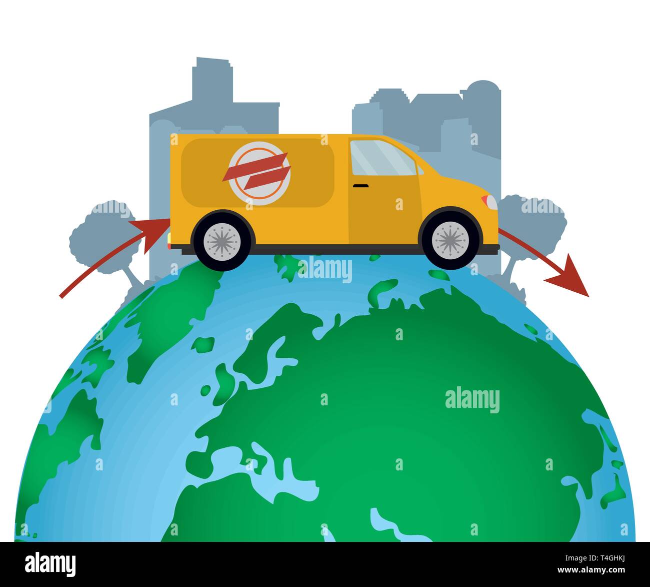 worldwide delivery service order vector illustration graphic design ...