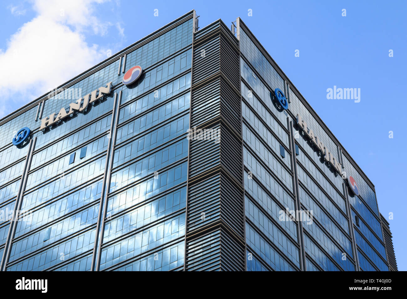 Seoul, Korea - Mar 30 2019: Hanjin building located in seoul is the ...