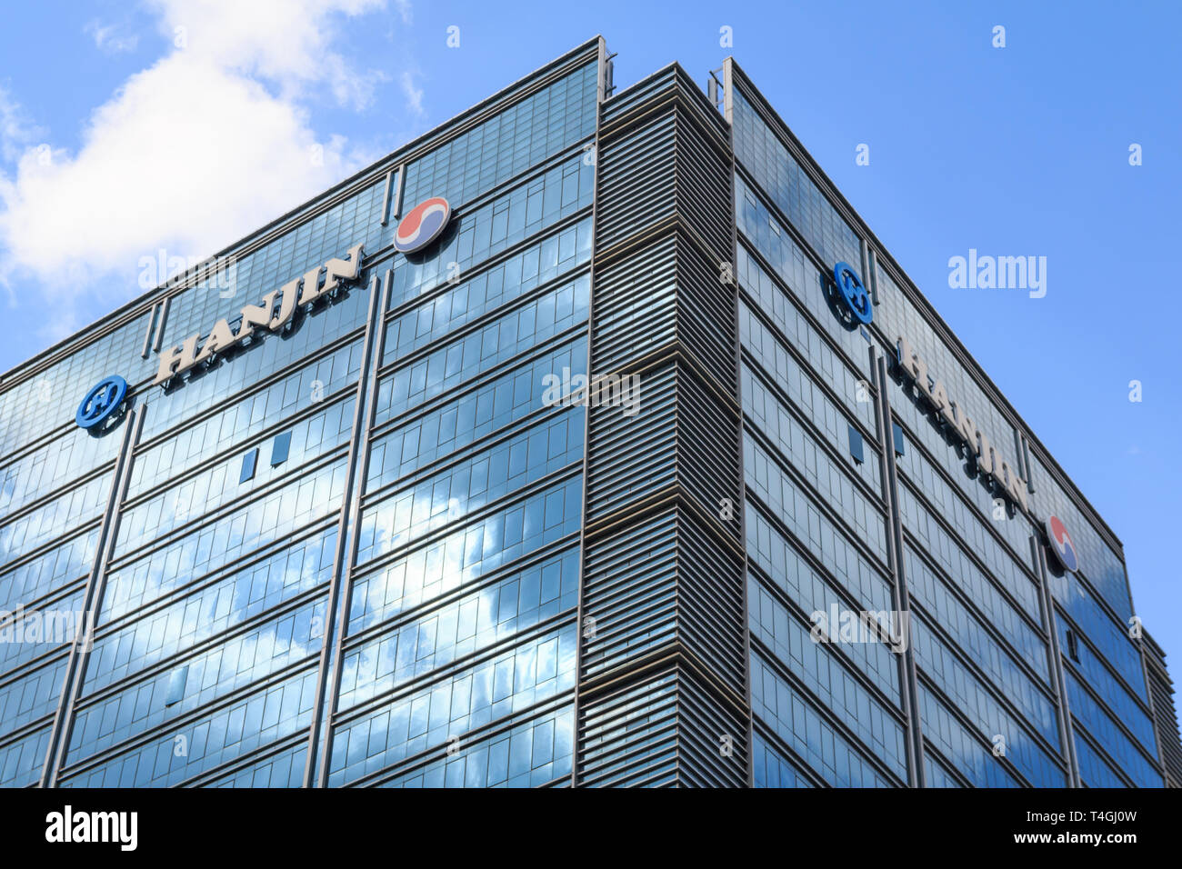 Seoul, Korea - Mar 30 2019: Hanjin building located in seoul is the ...