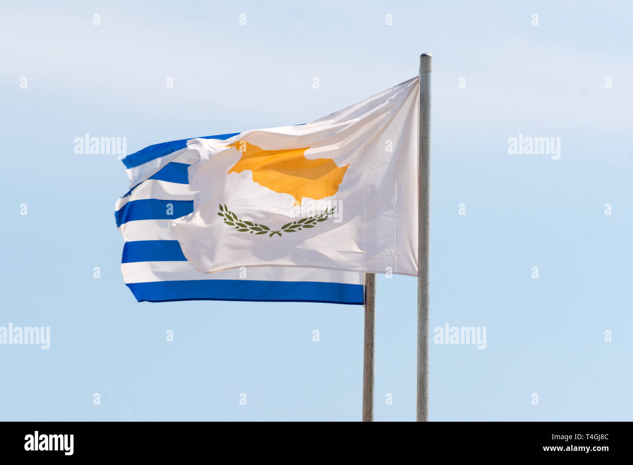 Waving cypriot flag hi-res stock photography and images - Alamy
