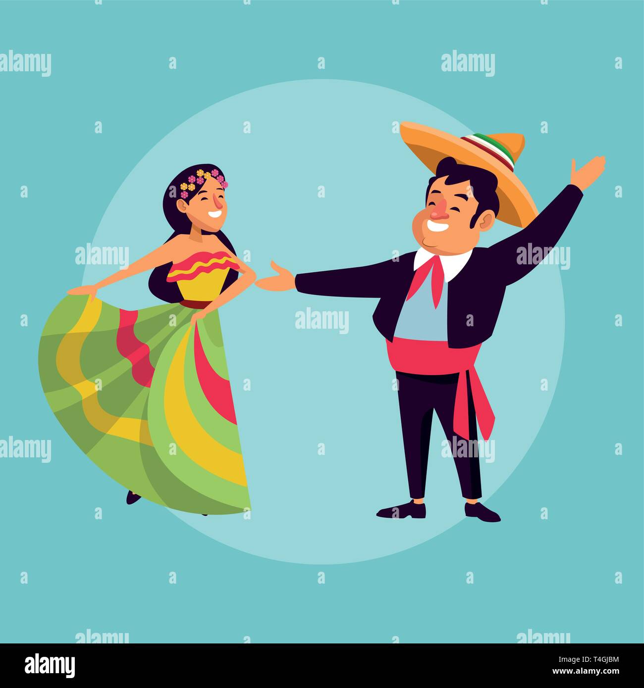 Mexican couple cartoons Stock Vector Image & Art - Alamy