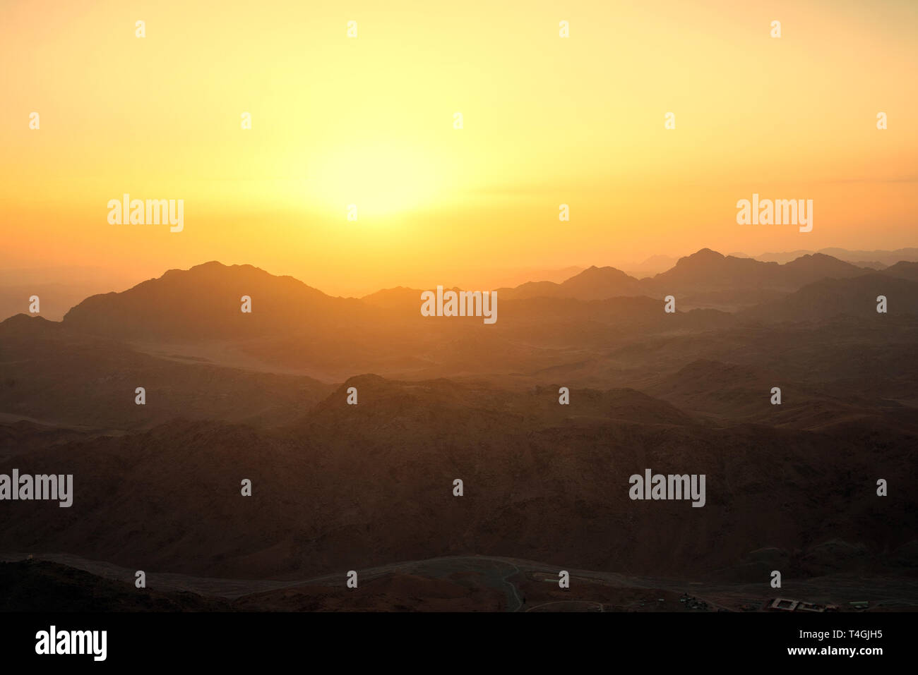 beautiful mountain landscape at sunrise in Egypt Stock Photo - Alamy