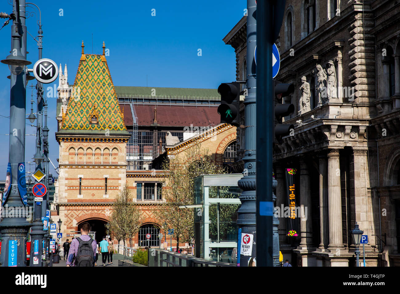 BUDAPEST, HUNGARY - APRIL, 2018: Beautiful architecture of the ...
