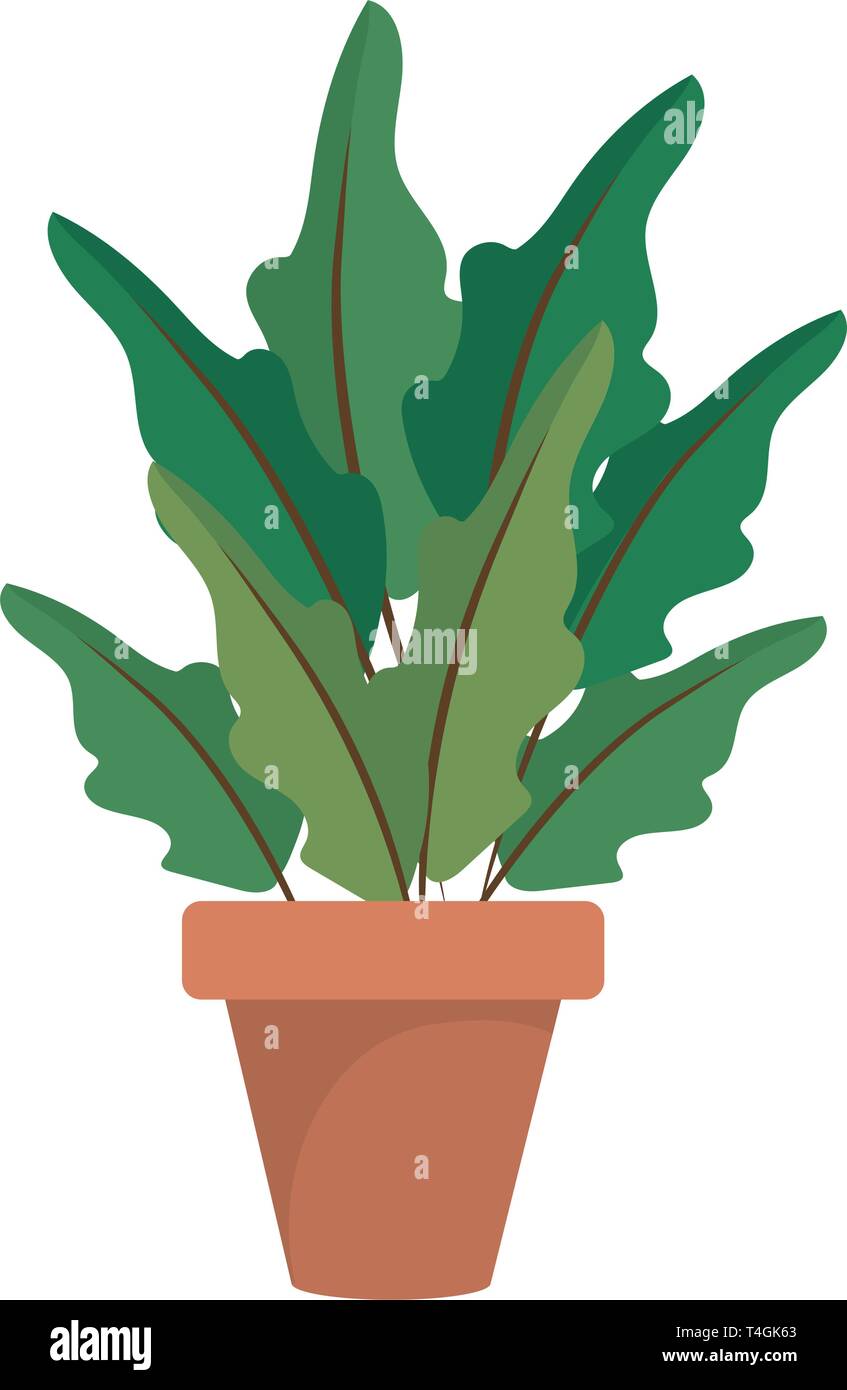 plant pot icon cartoon vector illustration graphic design Stock Vector ...