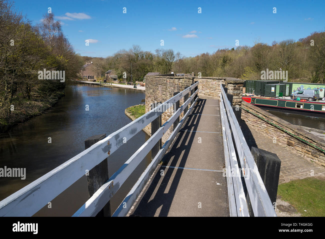 Bridge at Bugsworth Basin a restored canal basin near Whaley Bridge ...