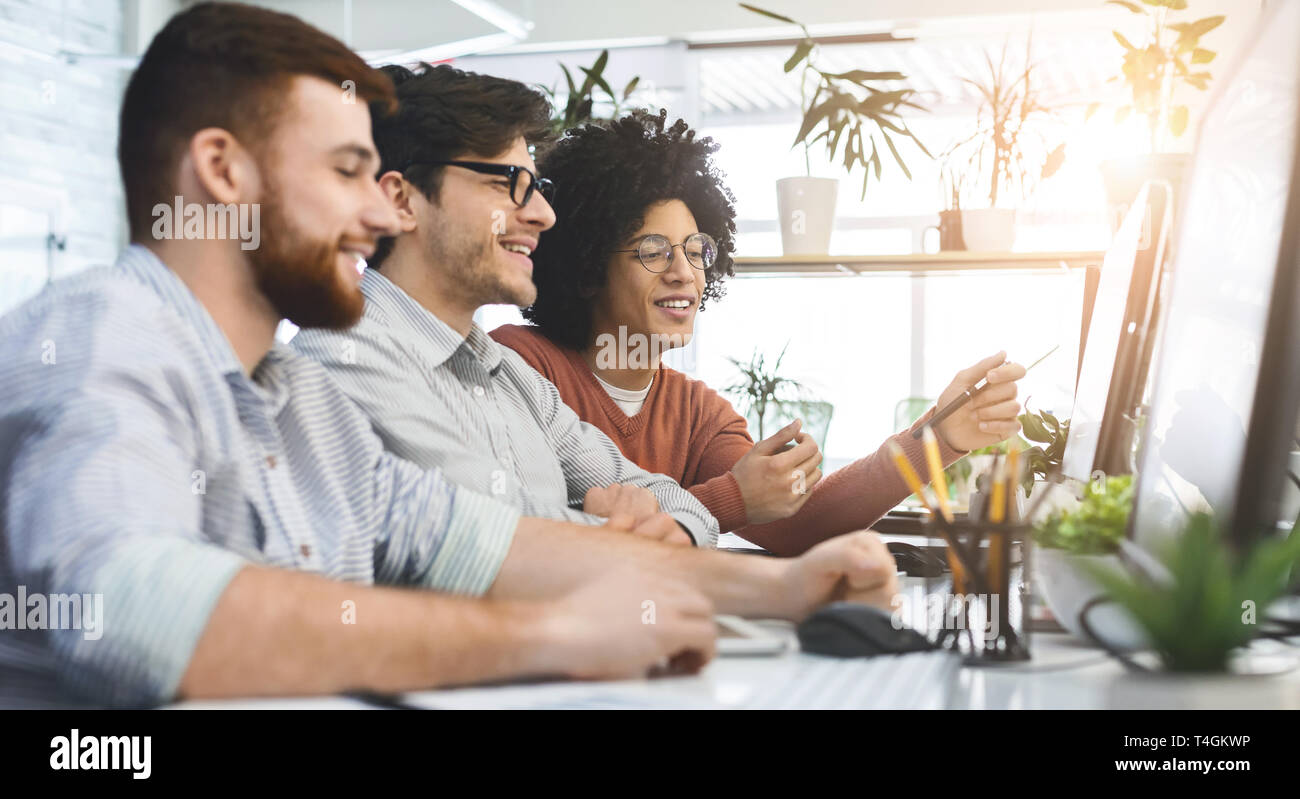 Group of young programmers developing data code Stock Photo - Alamy Group of young programmers developing data code Stock Photo - Alamy