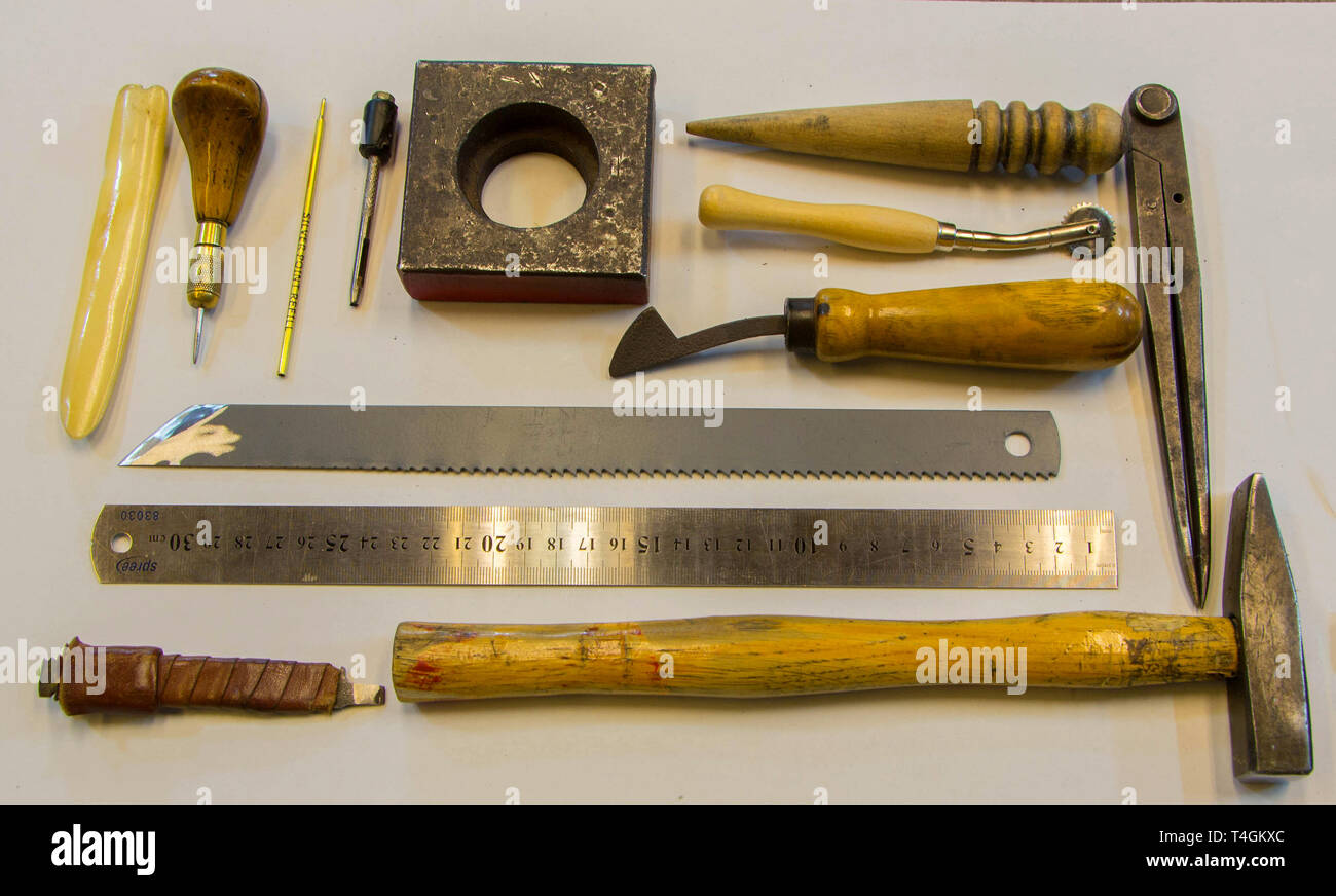 Leather craft tool hi-res stock photography and images - Alamy