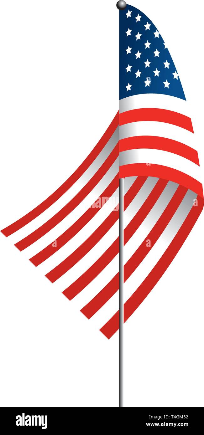 united state flag icon cartoon isolated vector illustration graphic ...