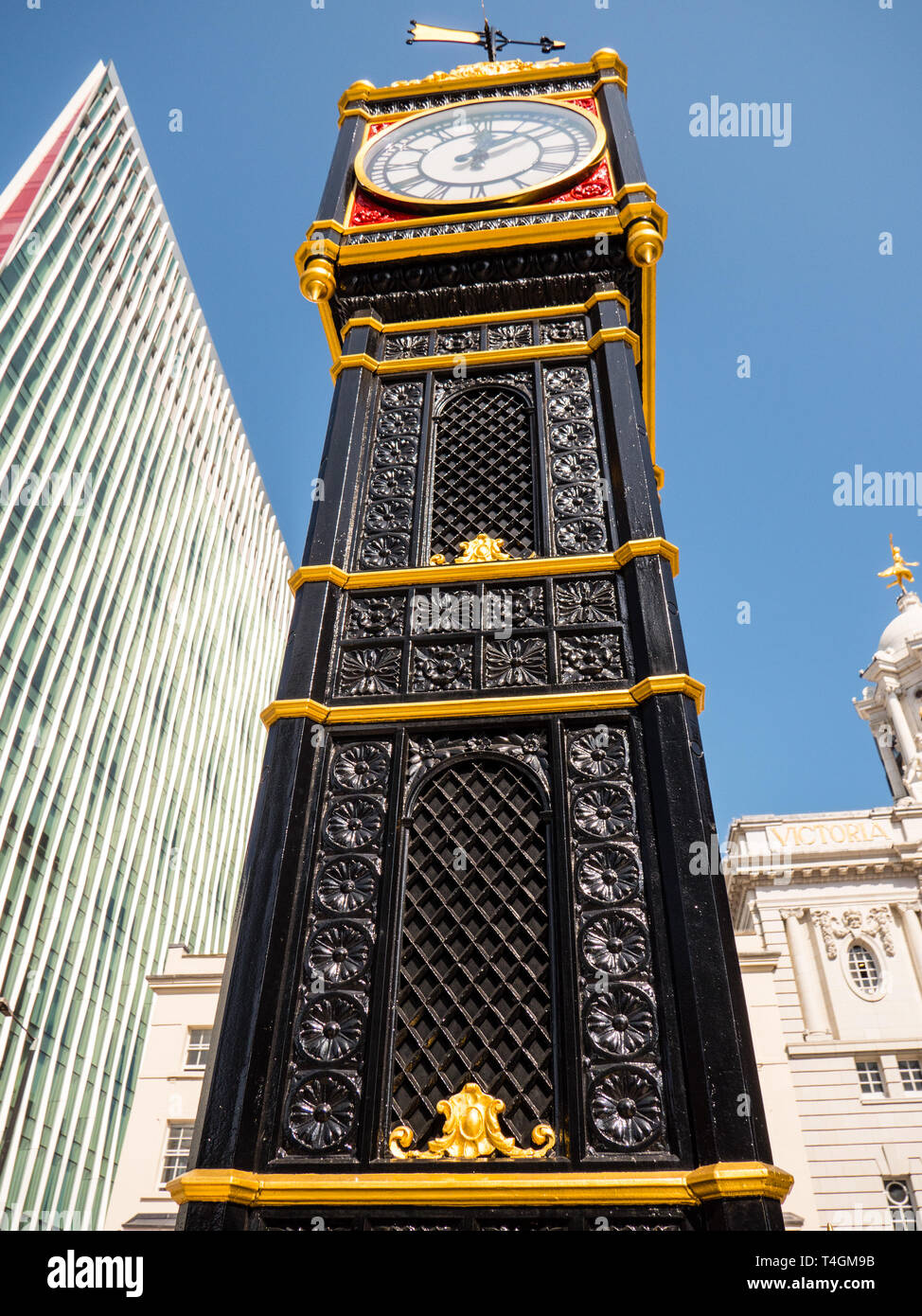 Little Ben Clock, with Victoria Palace Theatre, Westminster, London ...