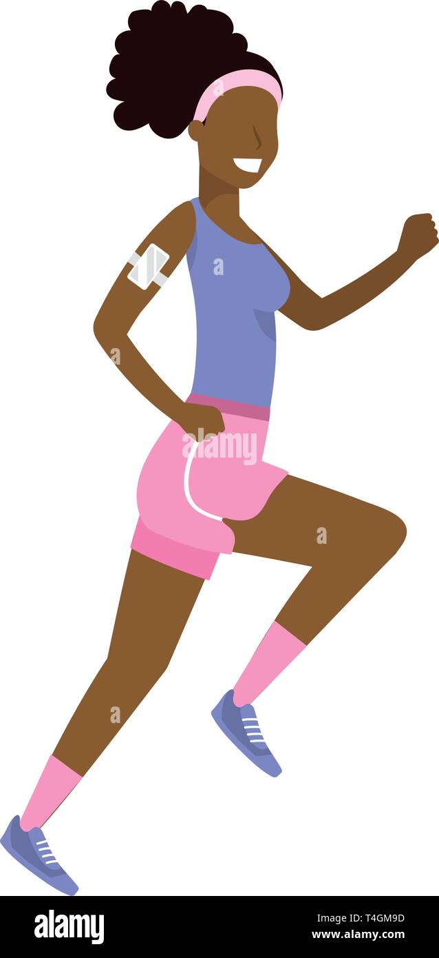 Female Runner Cartoon