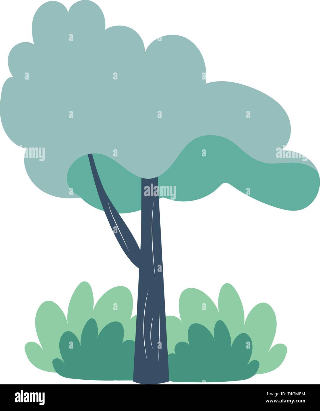 tree icon cartoon isolated vector illustration graphic design Stock ...