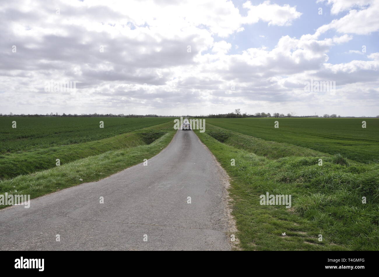 Lincolnshire Fens, looking north from OS grid reference 439319, east of ...