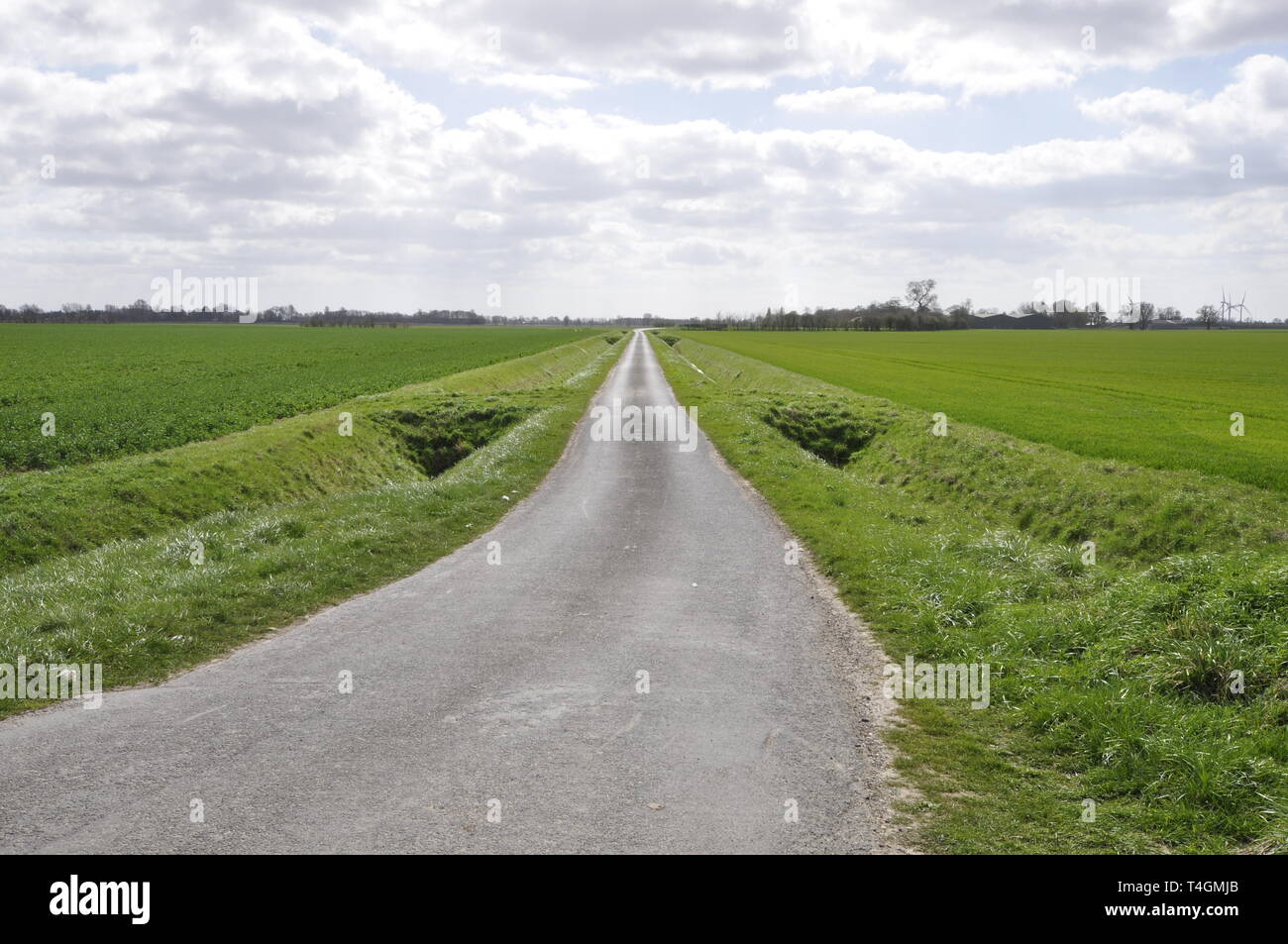 Lincolnshire Fens, looking north from OS grid reference 439319, east of ...