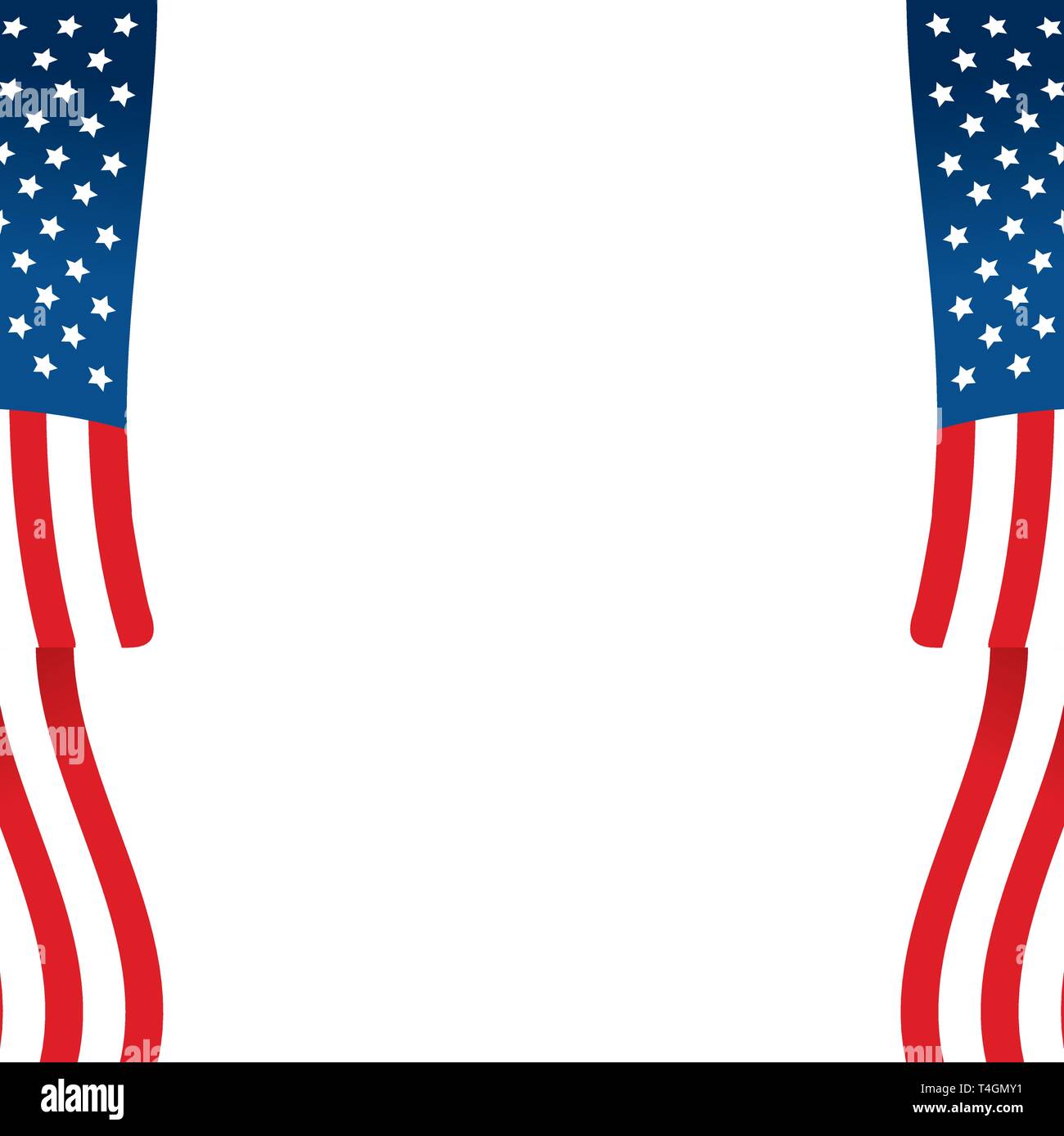 united state flag icon cartoon frame vector illustration graphic design ...
