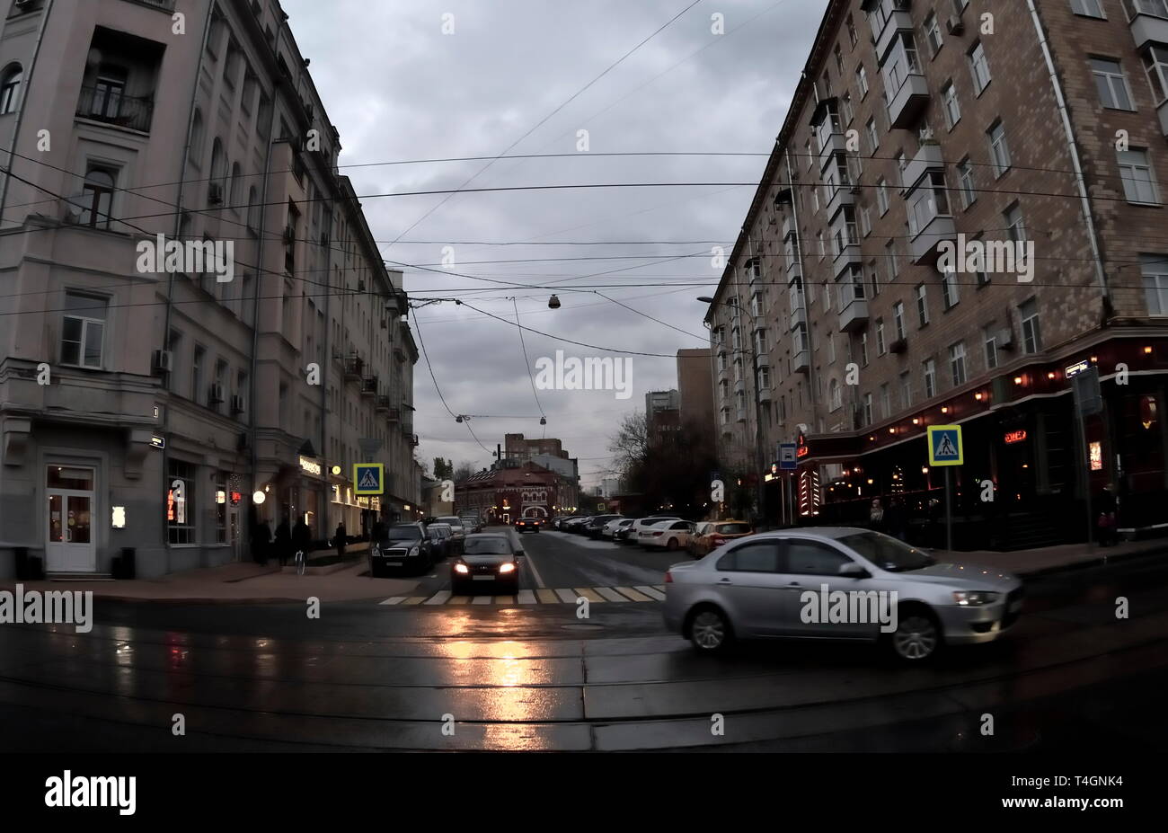 Intersection markings hi-res stock photography and images - Alamy