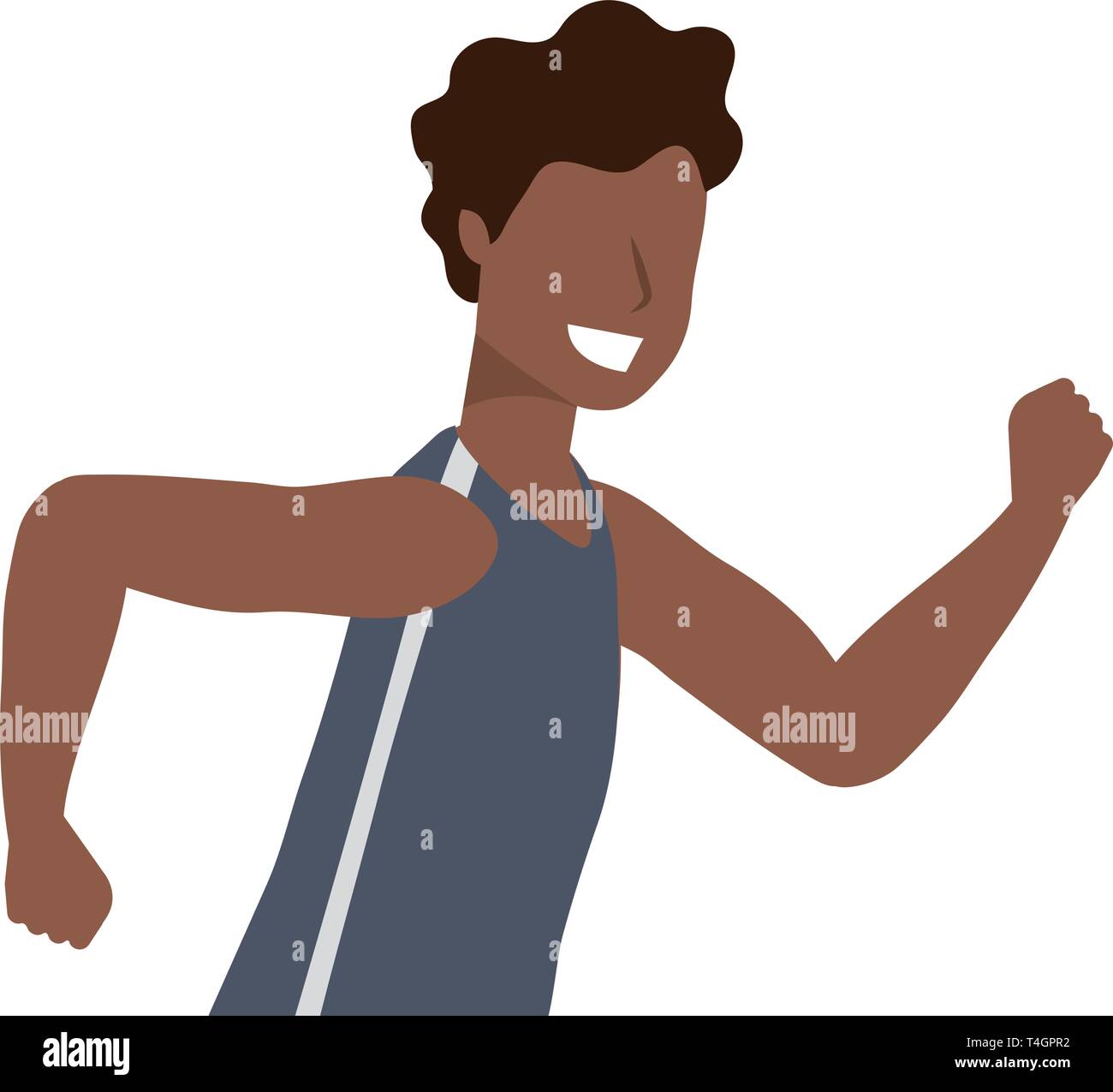 fitness sport train man running cartoon vector illustration graphic ...