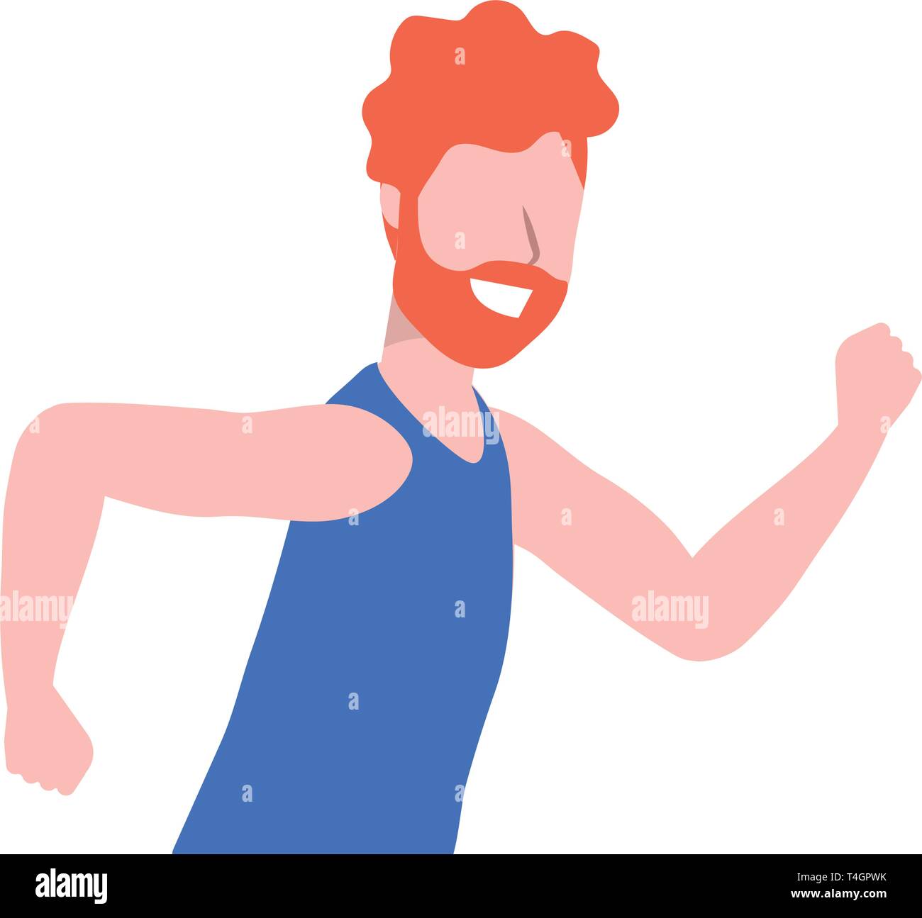 fitness sport train man running cartoon vector illustration graphic ...