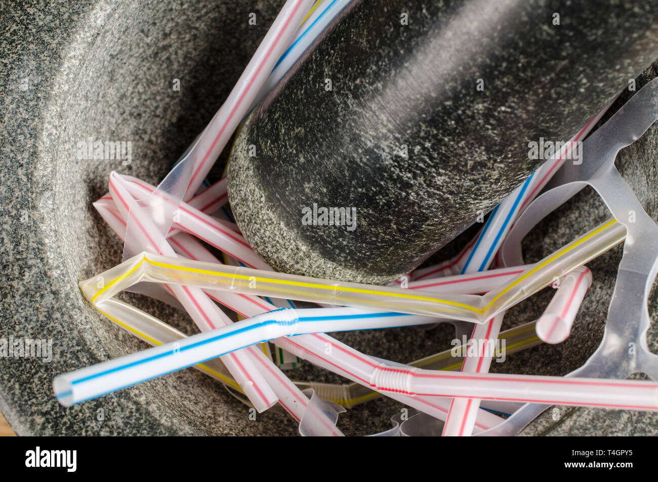 Conceptual shot on the challenge plastic residue poses to world oceans ...