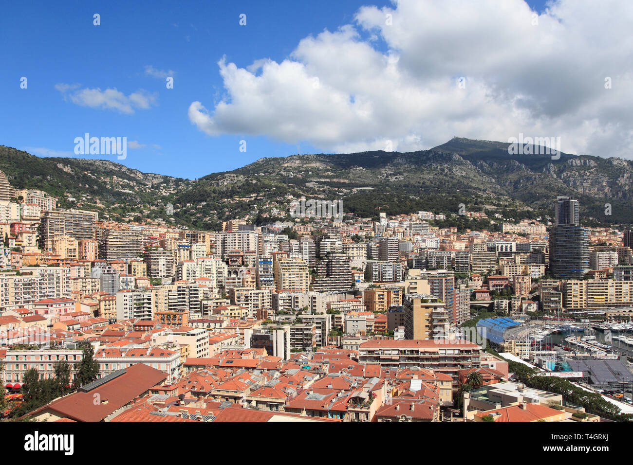 Highrises,La Condamine, Monaco, Cote d Azur, Mediterranean, Europe ...