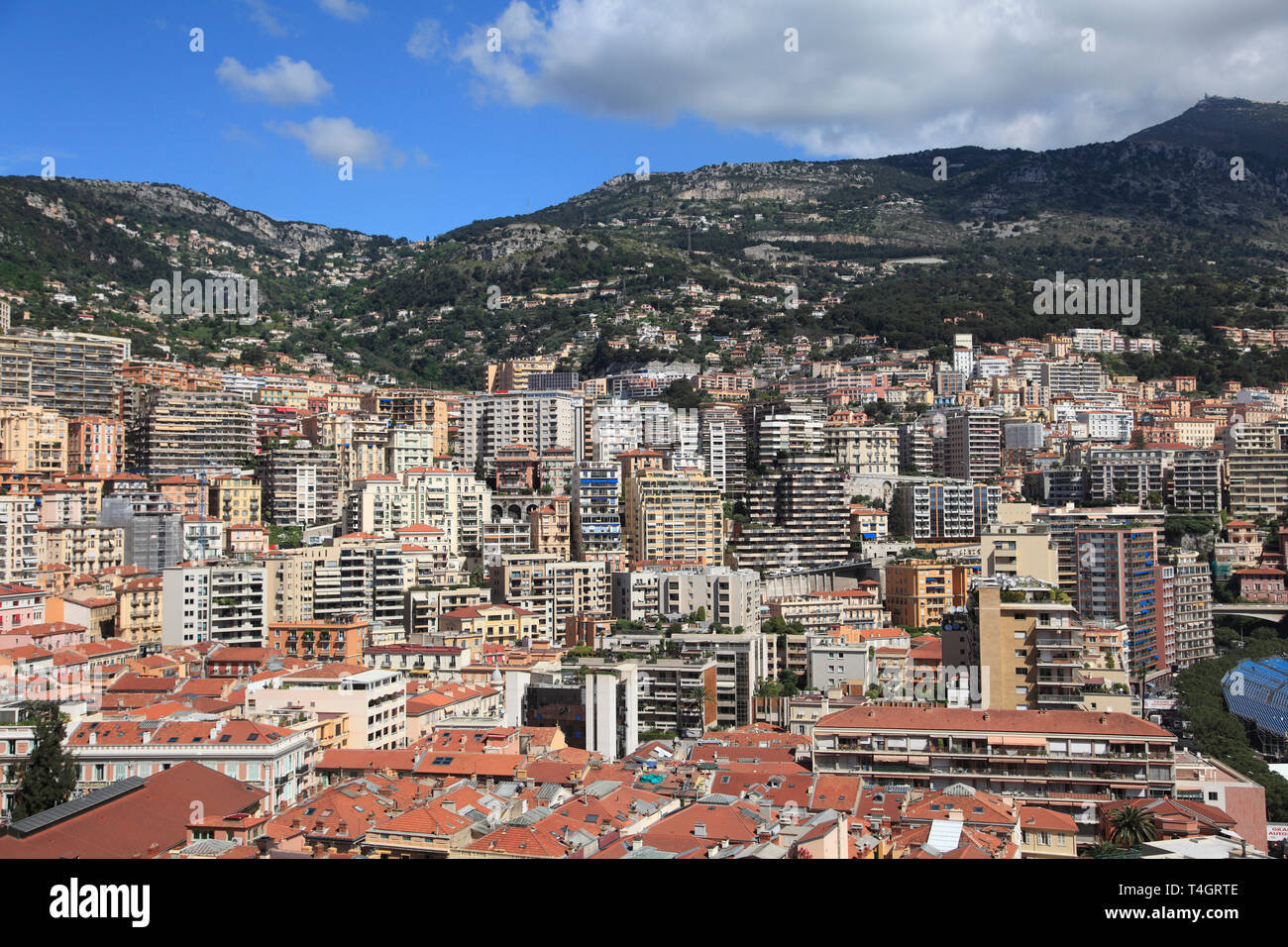 Highrises, La Condamine, Monaco, Cote d Azur, Mediterranean, Europe ...