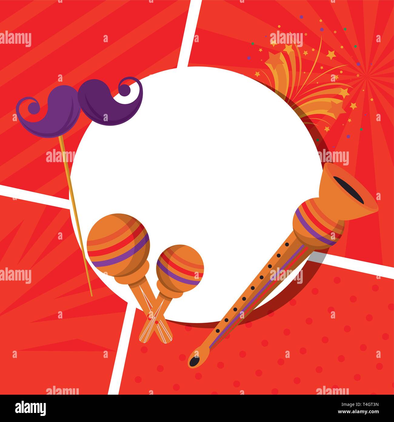 Carnival party round frame Stock Vector Image & Art - Alamy