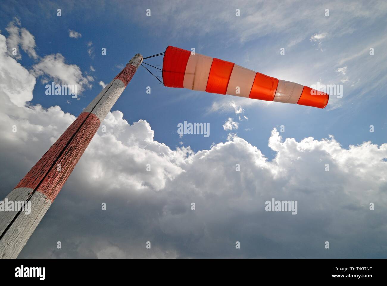 Blowing windsock, Hamburg, Germany Stock Photo - Alamy