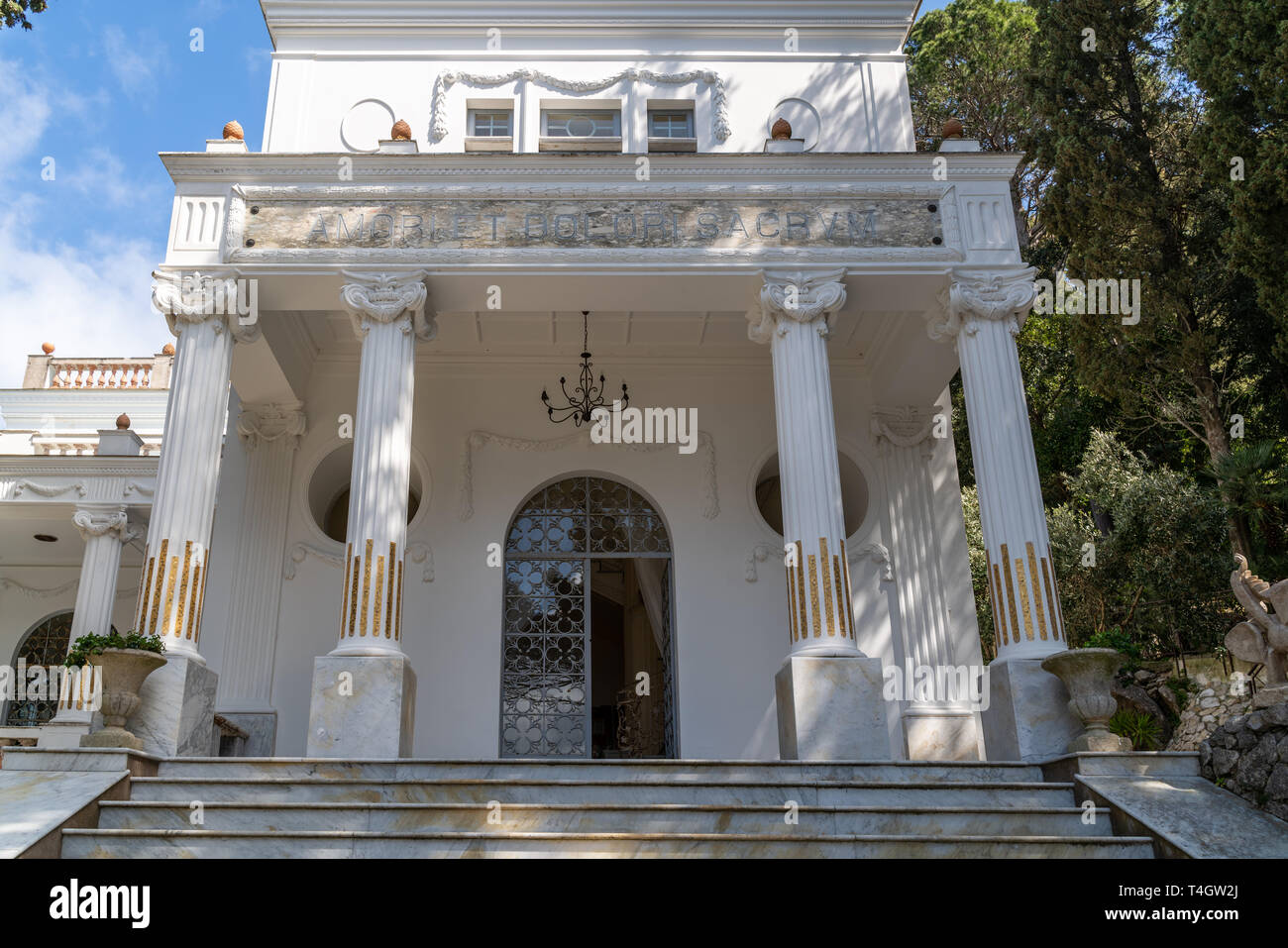 Villa Lysis, Fersen, Capri Stock Photo - Alamy