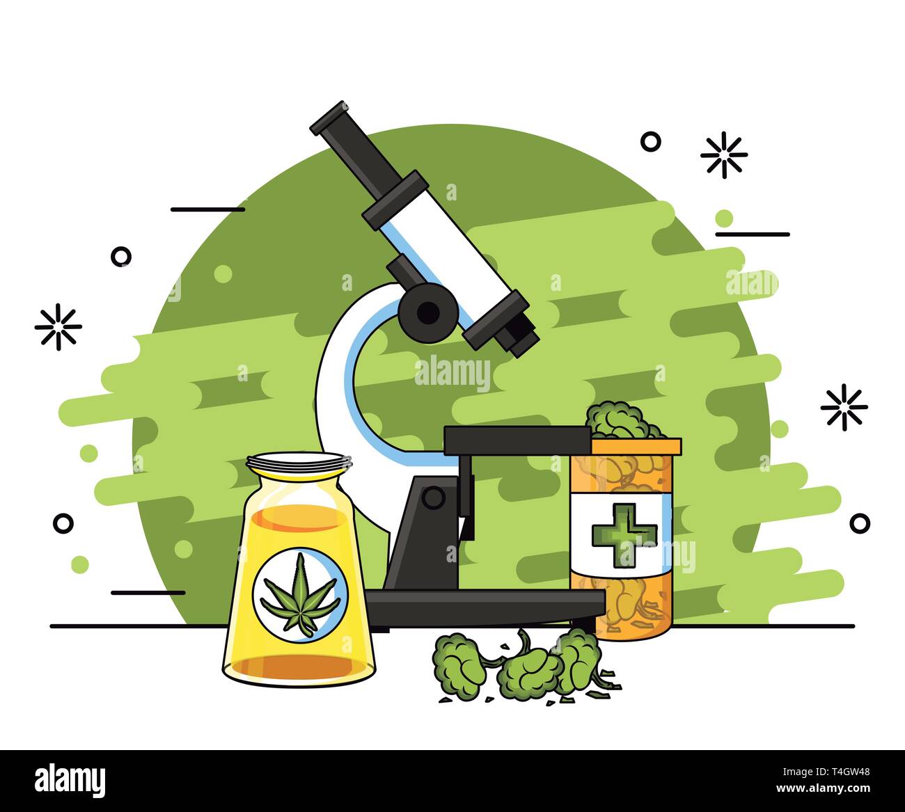 Cannabis medical concept Stock Vector Image & Art - Alamy