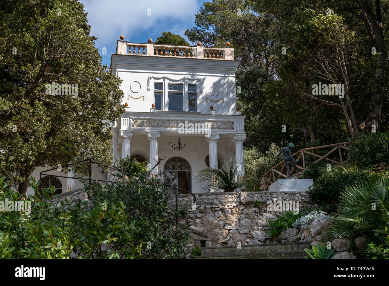 Villa Lysis, Fersen, Capri Stock Photo - Alamy