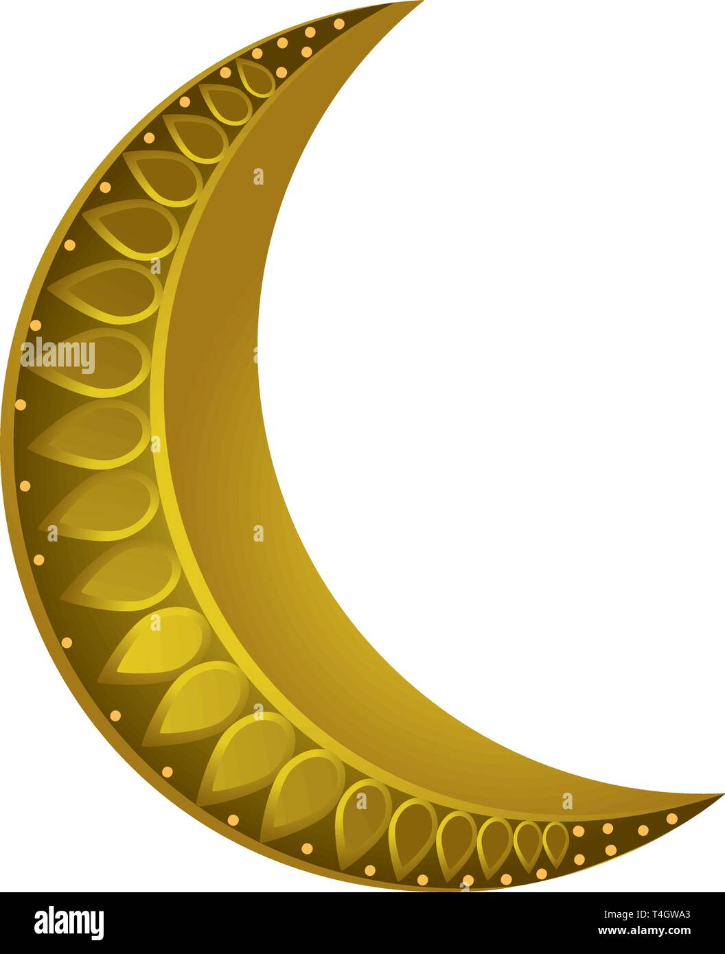 waning moon icon cartoon isolated vector illustration graphic design ...
