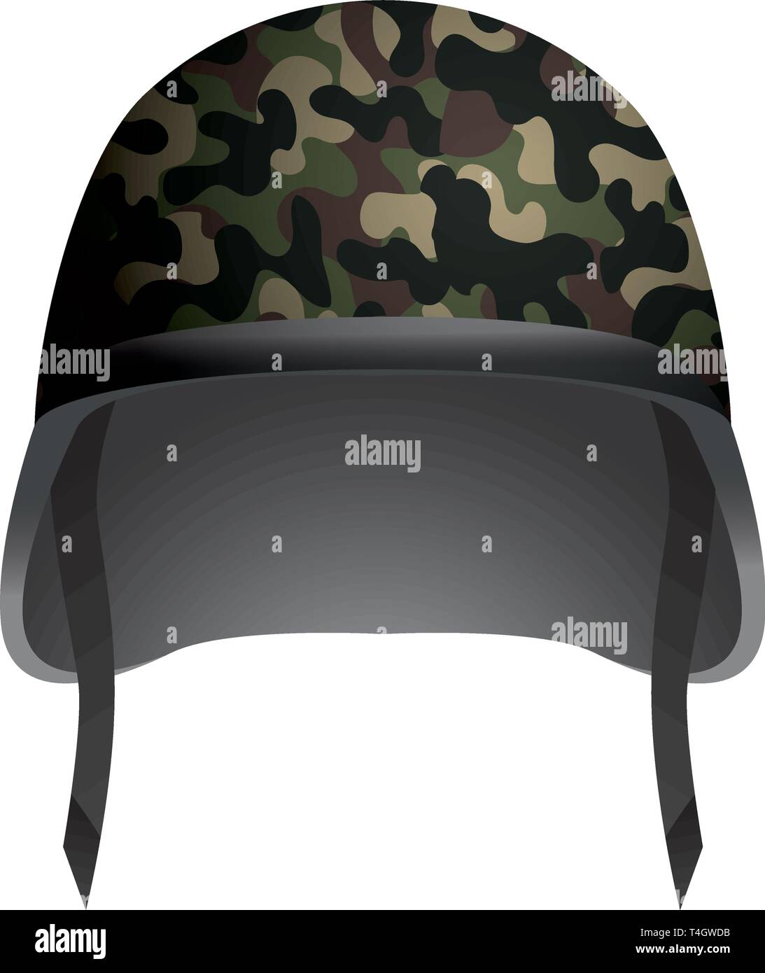 military helmet icon cartoon vector illustration graphic design Stock ...