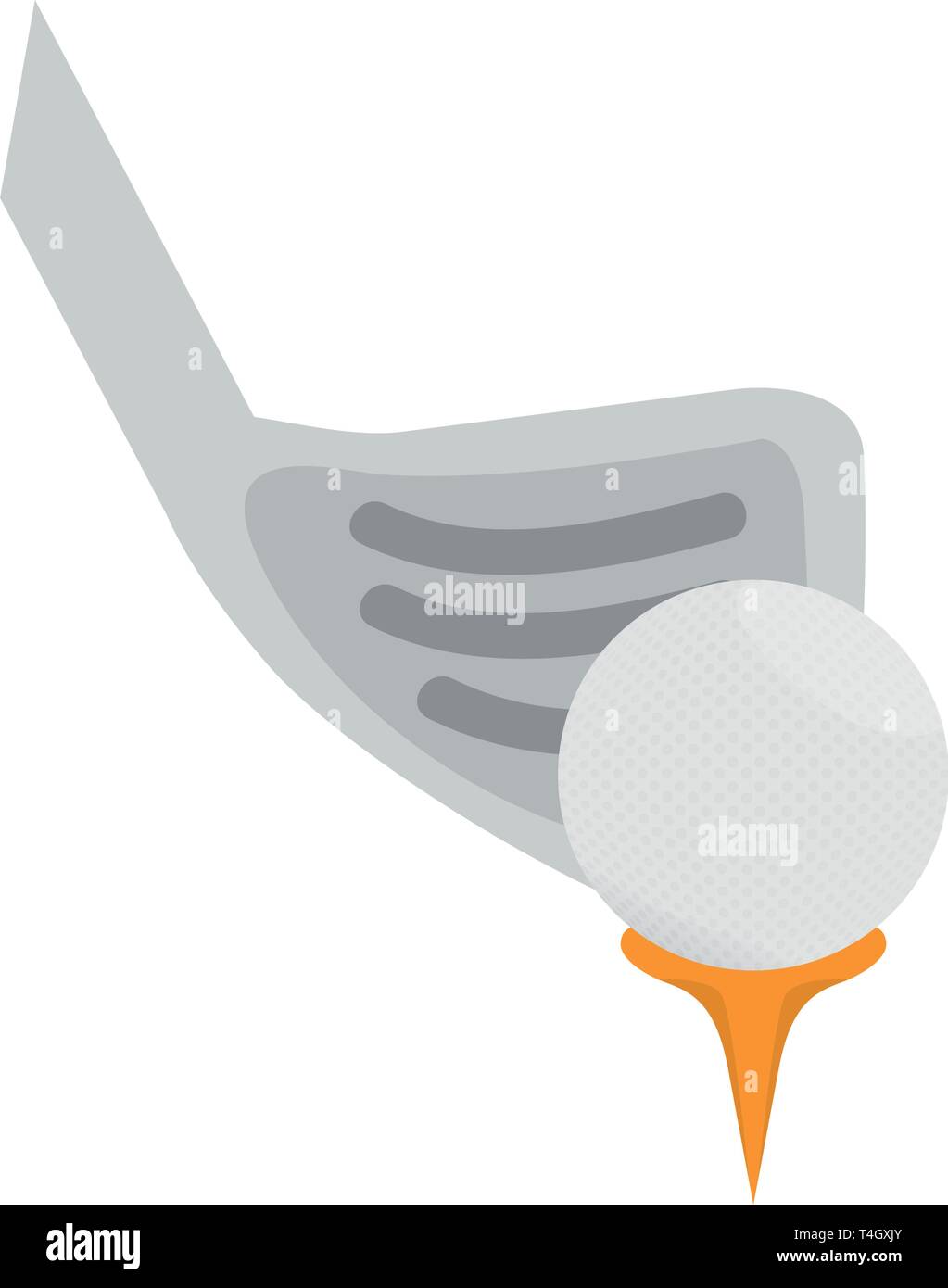 Golf club with a ball on pin Stock Vector Image & Art - Alamy