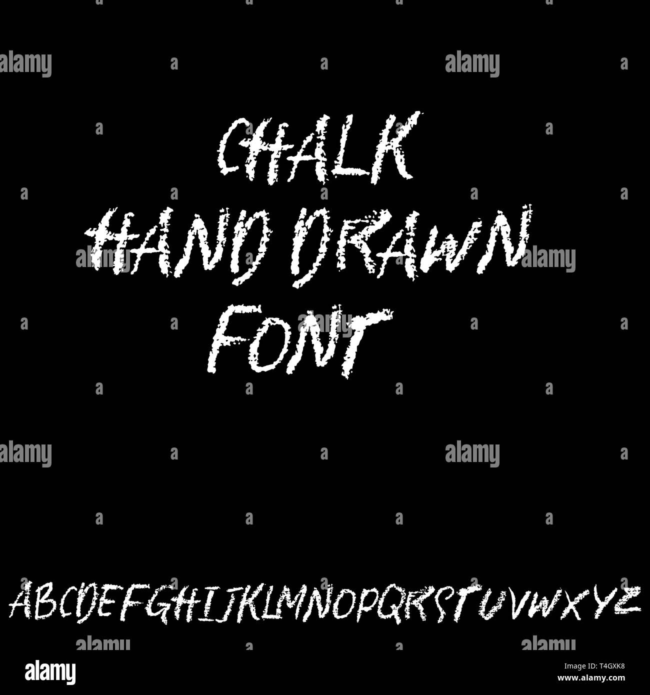 Handwritten Menu On Chalkboard Stock Vector Images - Alamy