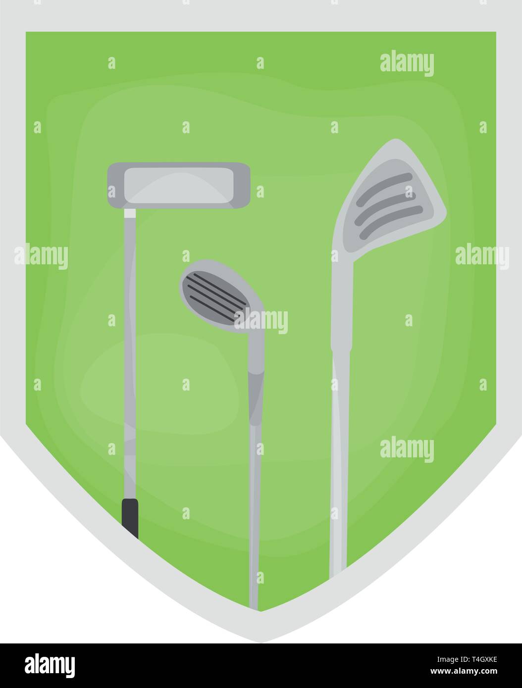Beautiful golf course Stock Vector Images - Alamy