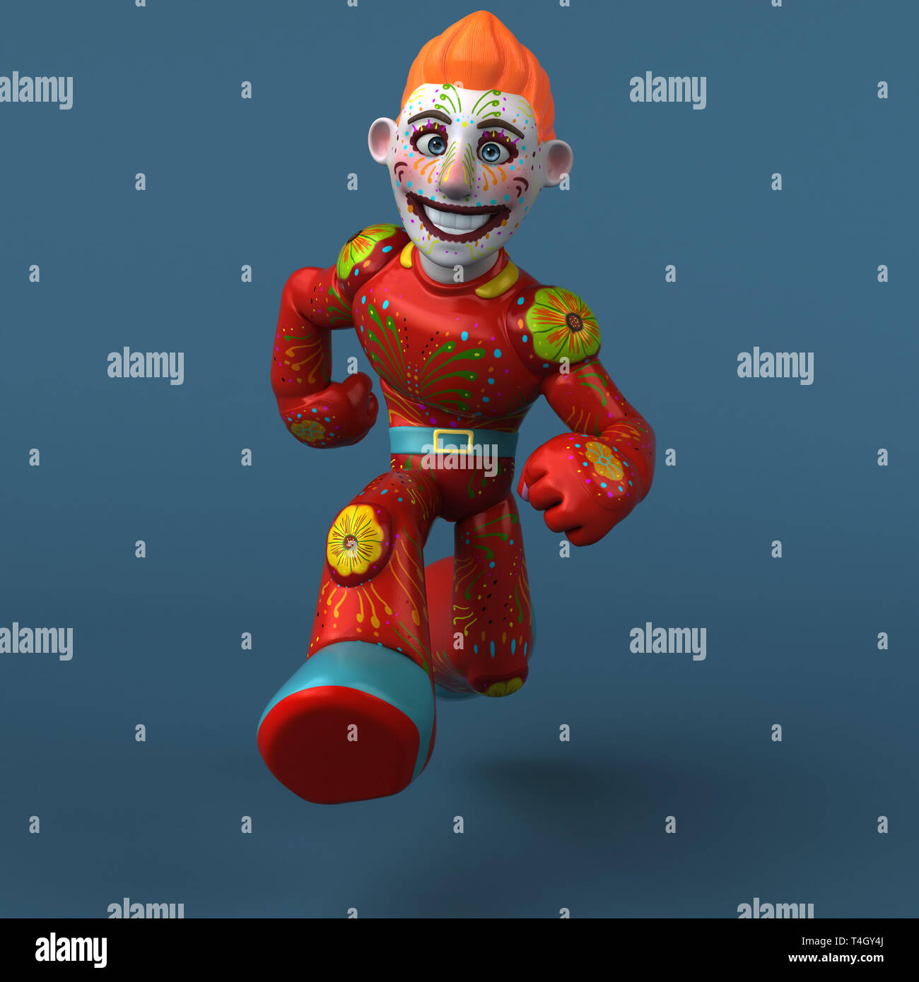 Mexican hero - 3D Illustration Stock Photo - Alamy