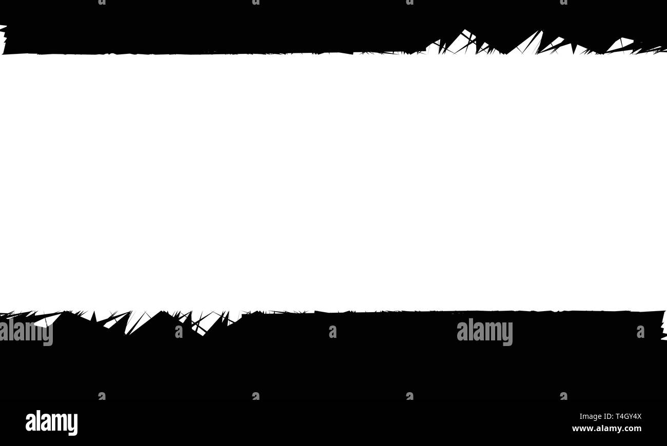 Grungy black and white horizontal frame Stock Vector Image & Art - Alamy