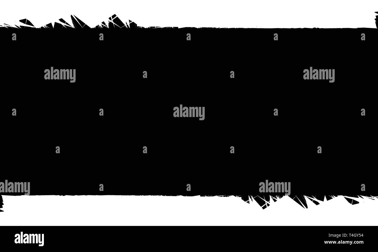 Grungy black and white horizontal frame Stock Vector Image & Art - Alamy