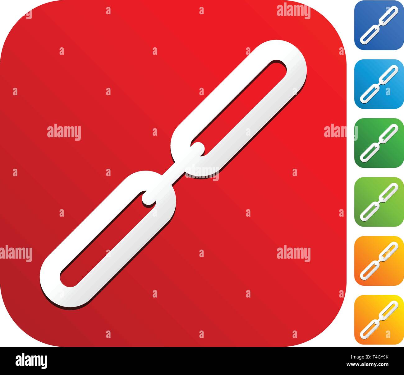 Chain, chain-link icon Stock Vector Image & Art - Alamy