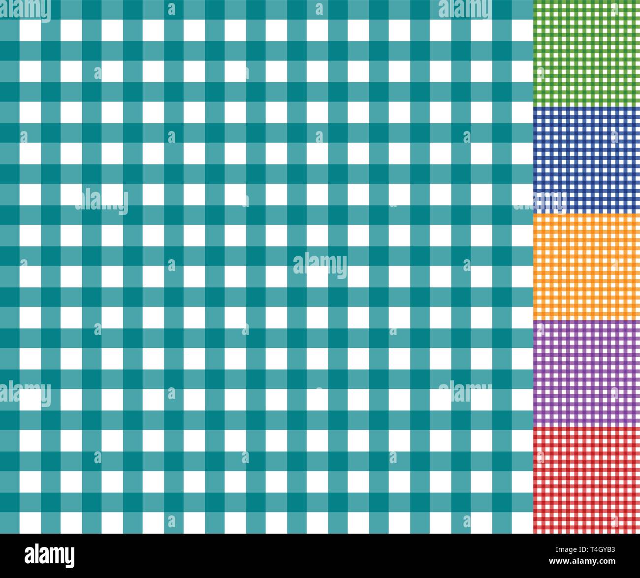 Gingham simple seamless geometric pattern set Stock Vector Image & Art ...
