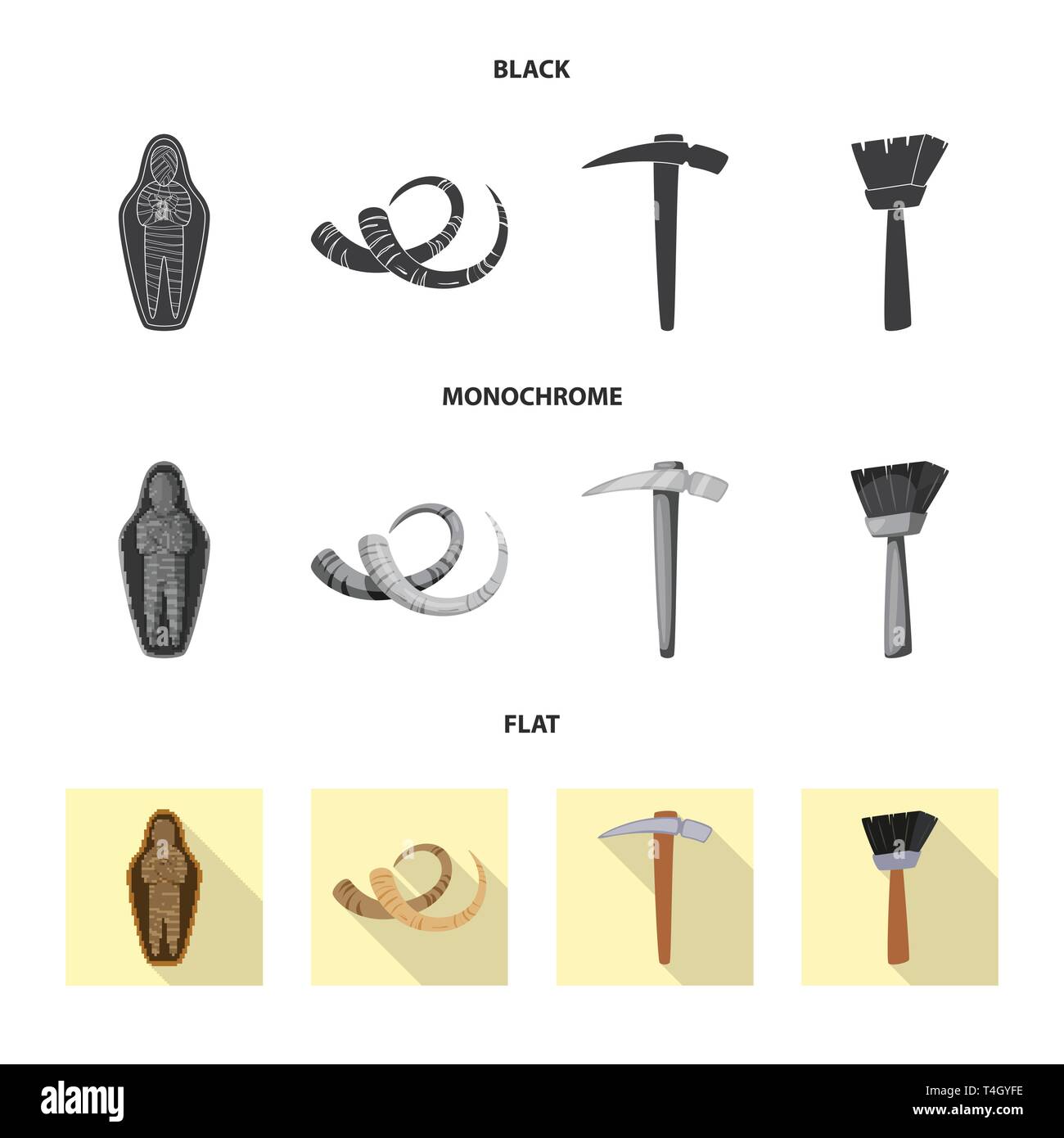 Archaeology dig mammoth Stock Vector Images - Alamy