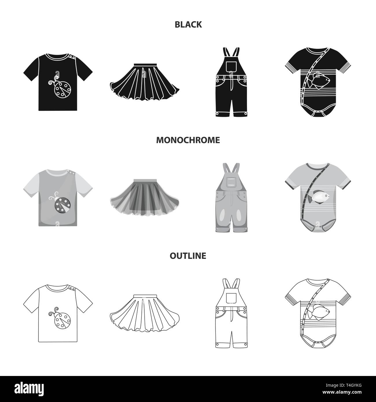 Vector design of fashion and garment symbol. Collection of fashion and ...