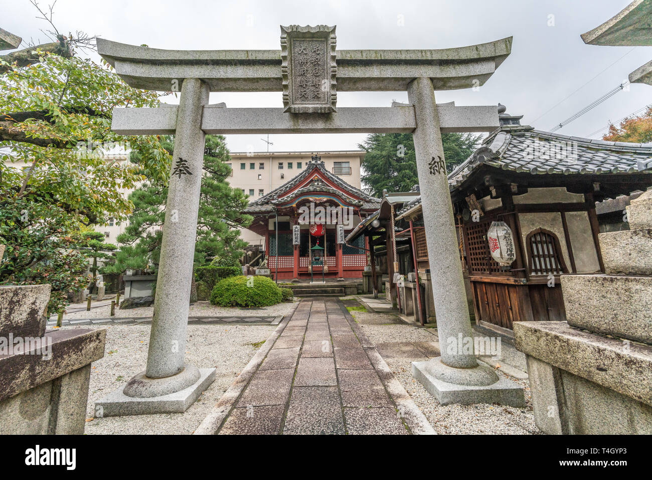 Shimogyo Ward, Kyoto, Japan - November 08, 2017 : Torii Gate, Ishidoro ...