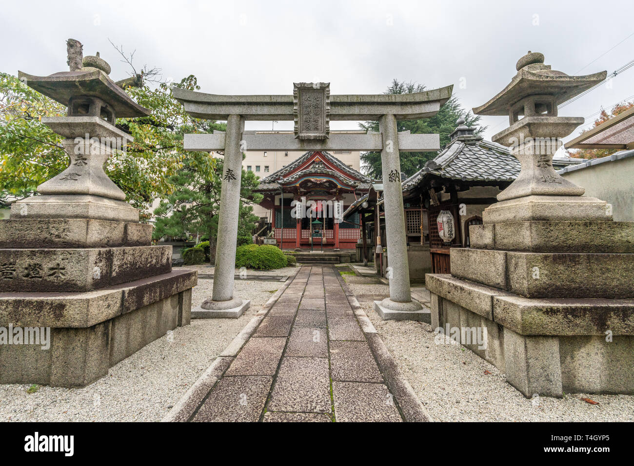 Shimogyo Ward, Kyoto, Japan - November 08, 2017 : Torii Gate, Ishidoro ...